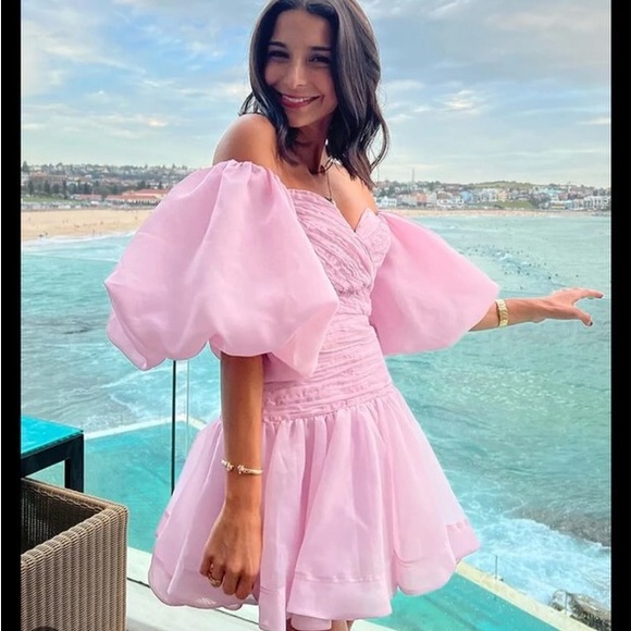 Aje | Dresses | Nwot Aje Myriad Dress Pink | Poshmark